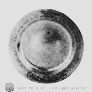Mark with American silversmith pattern; plate. | #882004