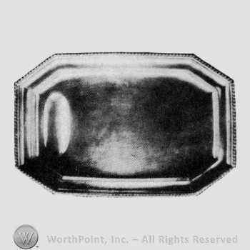 Mark with American silversmith pattern; tray. | #882007