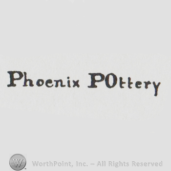 Mark with the text PHOENIX POTTERY with lowercase | #8847