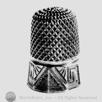 Mark with Silver Thimble: Stepped temple design | #886304