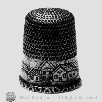 Mark with Silver Thimble: Footbridge and three | #886388