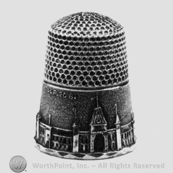 Mark with Silver Thimble: Mansard-roofed tower | #886421