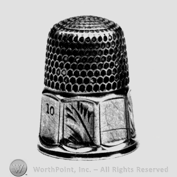 Mark with Silver Thimble: Engraved Bell Octagon, | #886636
