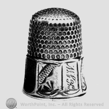 Mark with Silver Thimble: Engraved Bell Octagon, | #886637