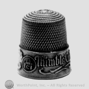 Mark with Silver Thimble: Old English lettering | #886721