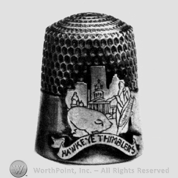 Mark with Silver Thimble: Iowa Hawkeye Thimblers, | #886724