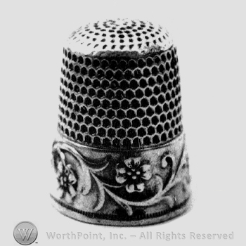 Mark with Silver Thimble: Flower and scrolling | #886786