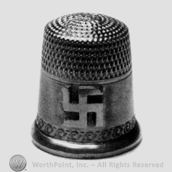 Mark with Silver Thimble: Applied swastika, wave | #886815