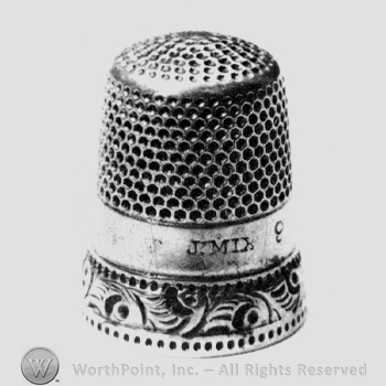 Mark with Silver Thimble: Two-bands, scroll, | #887066