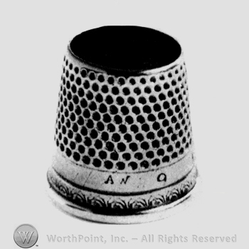 Mark with Silver Thimble: Tailor's thimble with | #887093