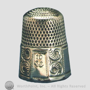 Mark with Gold filled thimble: Double anchors. | #887979