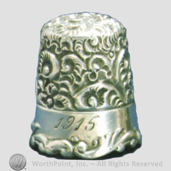 Mark with Sterling Silver thimble: Embroidery, | #888094