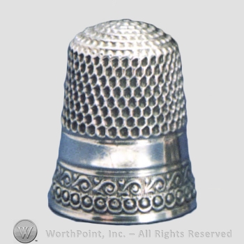 Mark with Sterling Silver thimble: Double design, | #888121