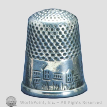 Mark with Sterling Silver thimble: Buildings, | #888206
