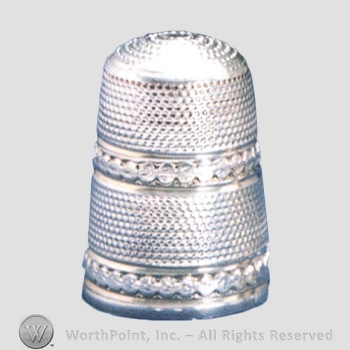 Mark with Sterling Silver thimble: Tiered, JS&S, | #888208