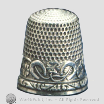 Mark with Sterling Silver thimble: Good Luck | #888246
