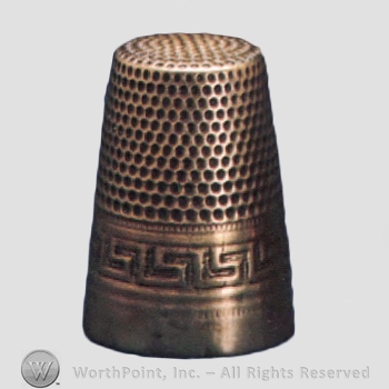 Mark with Brass thimble: Greek Key. | #888292