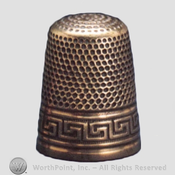 Mark with Brass thimble: Left Greek Key. | #888336