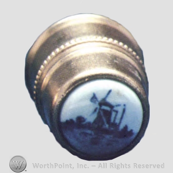 Mark with Brass thimble: With blue china cap. | #888351