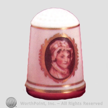Mark with Bone China thimble: Abigail Adams. | #888463