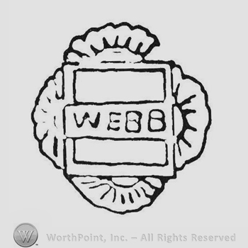 Mark with The word "WEBB", a square, and a flower | #89017