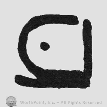 Mark with The reversed letter "D" and a dot. | #89127