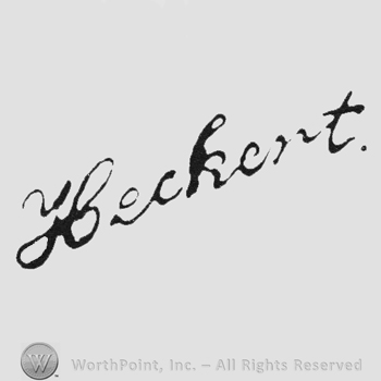 Mark with The word "Heckert". | #89135