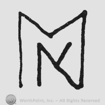 Mark with The monogram of letters "MK" | #89178