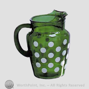 Mark with Glass Pattern: Forest Green; pitcher. | #892838