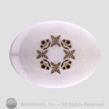 Mark with Glass Pattern: Meadow Green; platter. | #892915
