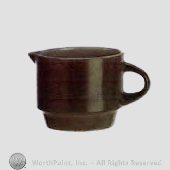 Mark with Glass Pattern: Meadow Green; creamer. | #892922