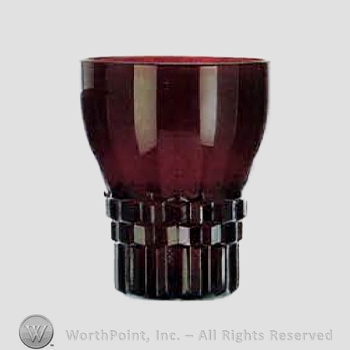 Mark with Glass Pattern: Royal Ruby; tumbler. | #893034