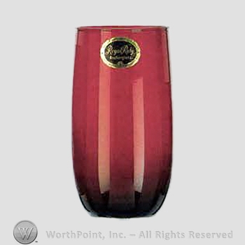 Mark with Glass Pattern: Royal Ruby; tumbler. | #893036
