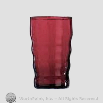 Mark with Glass Pattern: Royal Ruby; tumbler. | #893048