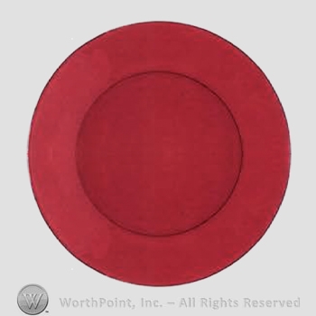 Mark with Glass Pattern: Royal Ruby; plate. | #893063