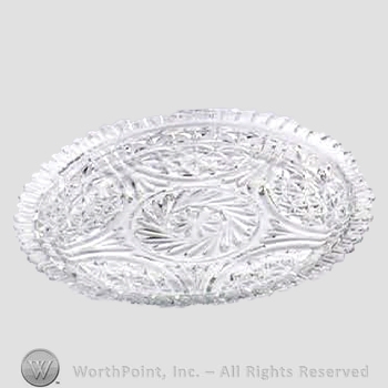 Mark with Glass Pattern: Thousand Line; plate. | #893294