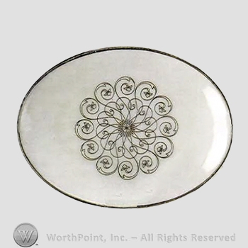Mark with Glass Pattern: Vienna Lace; platter. | #893331