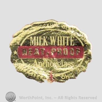 Mark with The text "MILK WHITE HEAT-PROOF | #893832