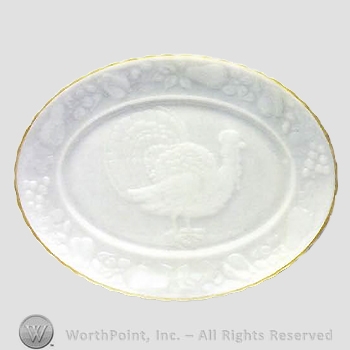 Mark with Glass Pattern: Turkey; platter. | #893875