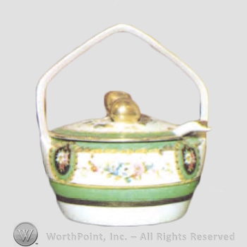 Mark with Noritake pattern on jam jar. | #894730