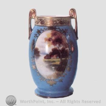 Mark with Noritake pattern on vase. | #894858