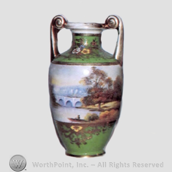 Mark with Noritake pattern on vase. | #894860