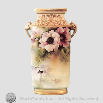 Mark with Noritake pattern on vase. | #894864