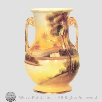 Mark with Noritake pattern on vase. | #894867