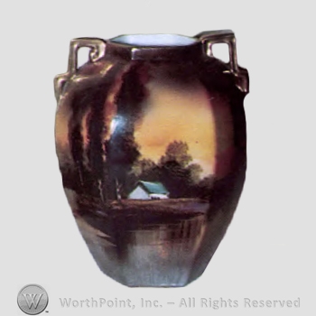 Mark with Noritake pattern on vase. | #894873