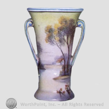 Mark with Noritake pattern on vase. | #894879