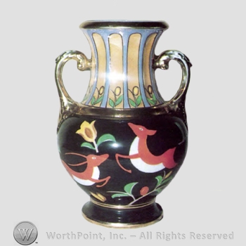 Mark with Noritake pattern on vase. | #894880