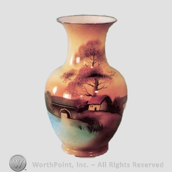 Mark with Noritake pattern on vase. | #894881