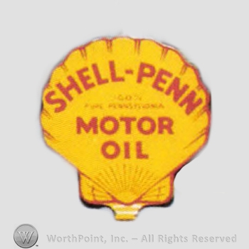 Mark with A shell and the text "SHELL-PENN MOTOR | #895812