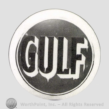Mark with A circle and the text "GULF". | #895890
